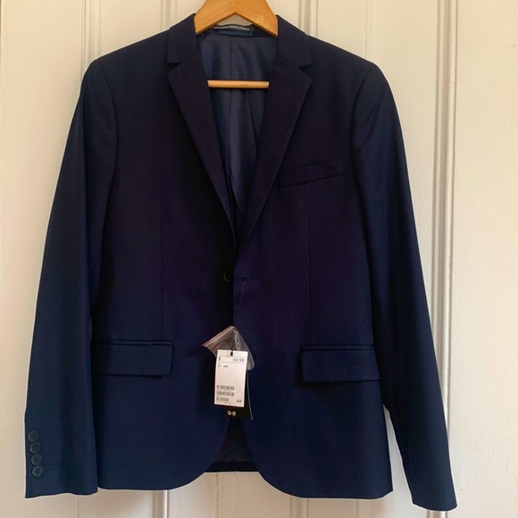 H&M | Suits & Blazers | Nwt Hm Slim Fit Navy Suit Jacket | Poshmark